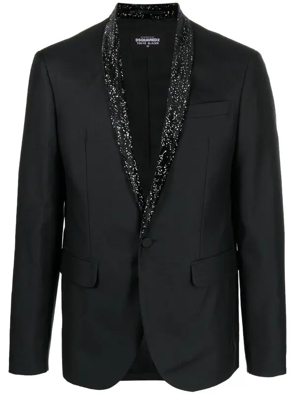Dsquared2 Metallic-detail Single-breasted Blazer