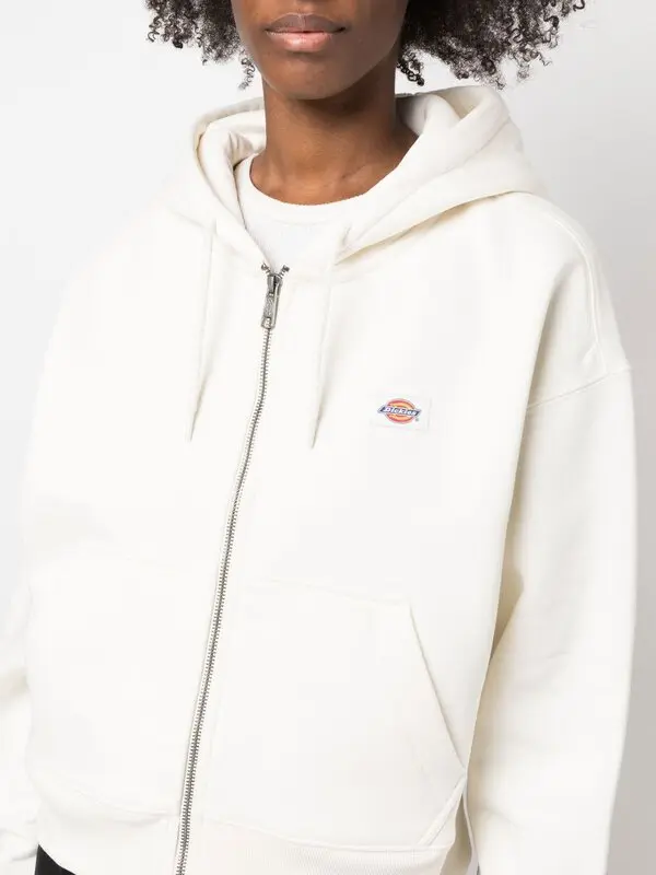 Dickies Logo-patch Zip-up Hoodie