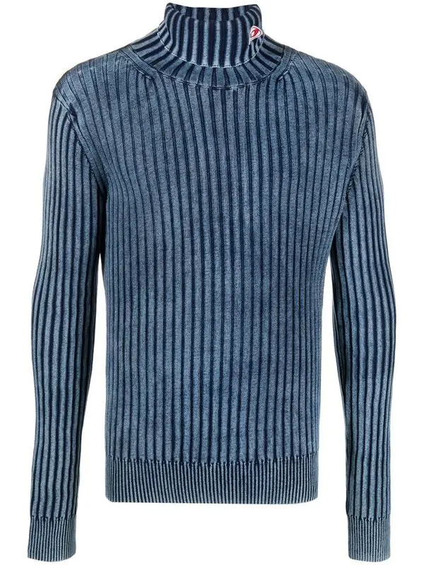 DIESEL® Ribbed-knit Roll-neck Jumper