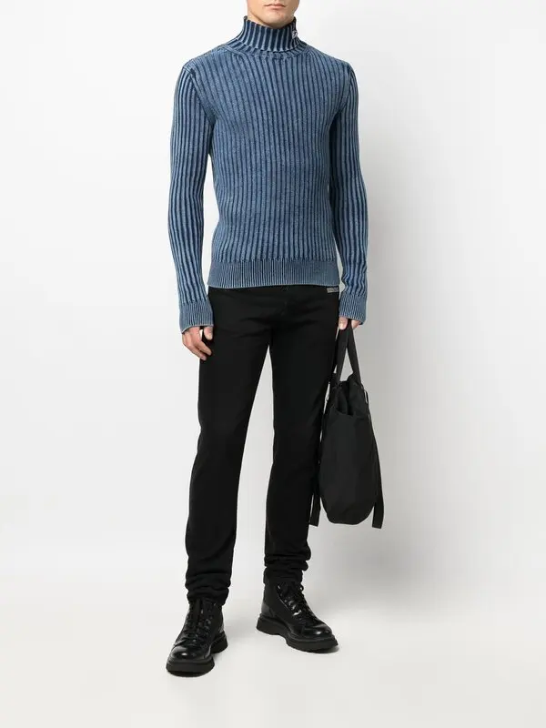 DIESEL® Ribbed-knit Roll-neck Jumper