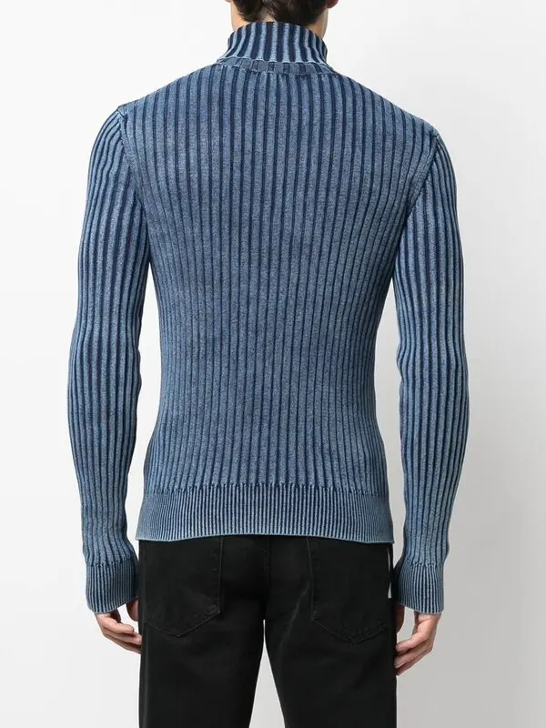 DIESEL® Ribbed-knit Roll-neck Jumper