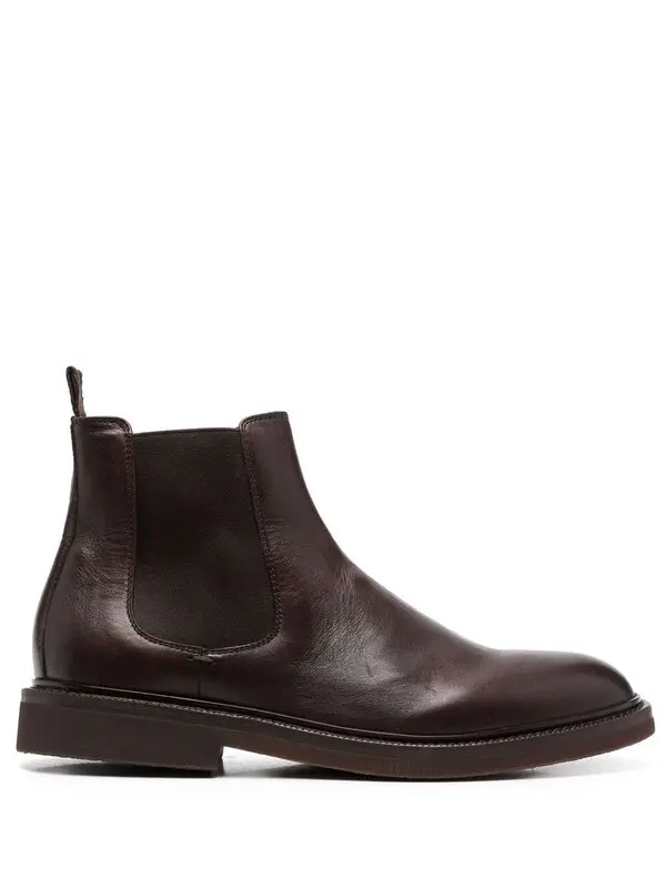 Brunello Cucinelli Leather Ankle Boots - Brown