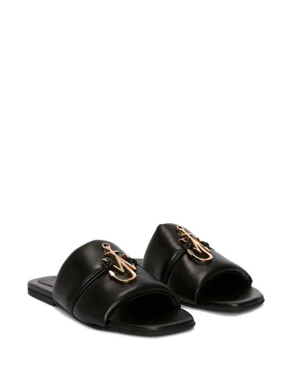JW Anderson Anchor Logo-plaque Slides - Black
