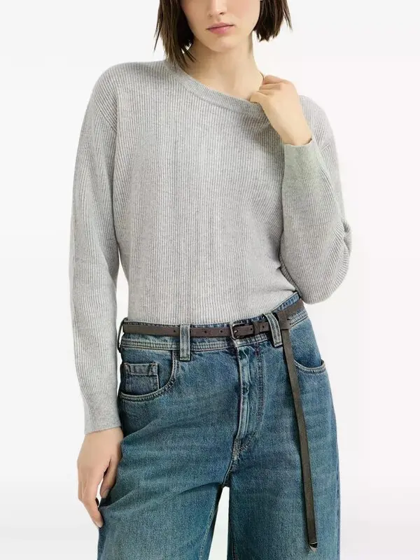 Brunello Cucinelli Round-neck Cashmere Jumper - Grey