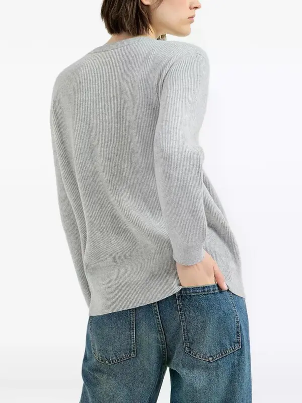 Brunello Cucinelli Round-neck Cashmere Jumper - Grey
