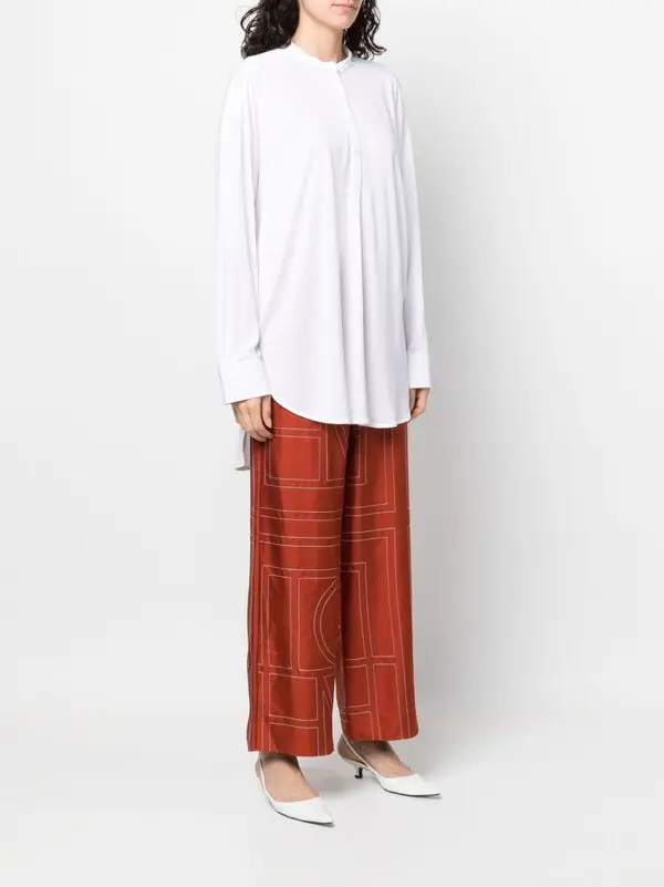 TOTEME Semi-sheer Longline Blouse