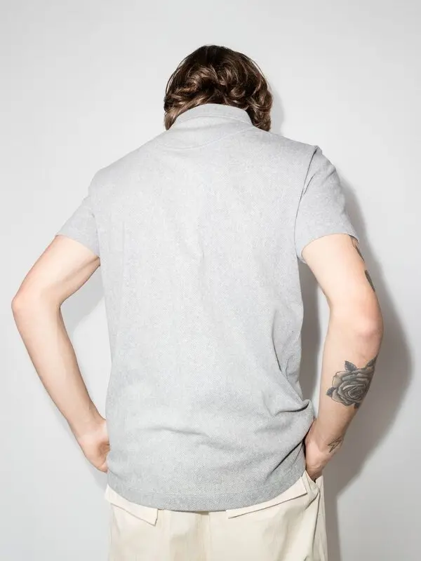 Sunspel Short-sleeve Polo Shirt - Grey
