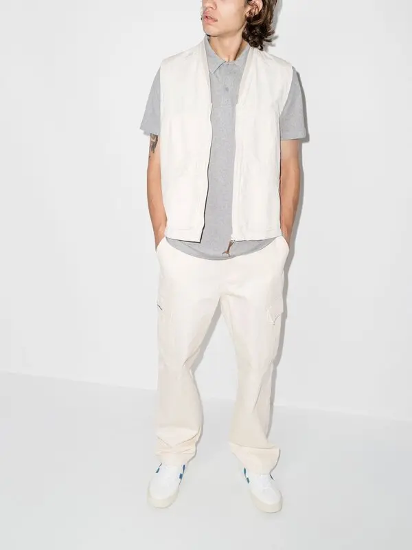 Sunspel Short-sleeve Polo Shirt - Grey