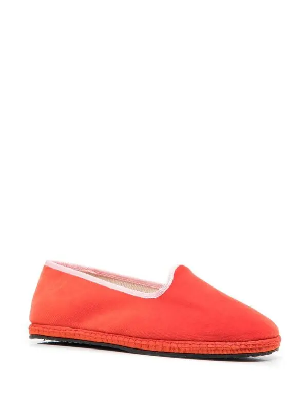 SCAROSSO Valentina Velvet Slippers - Red