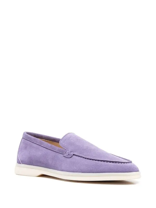 SCAROSSO Ludovica Suede Loafers - Purple
