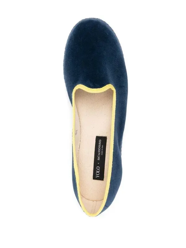 SCAROSSO X Yolo Seaside Velvet Slippers