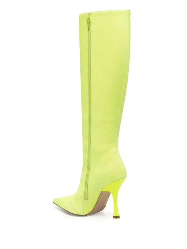 Liu Jo Glitter Pointed-toe Boots - Yellow