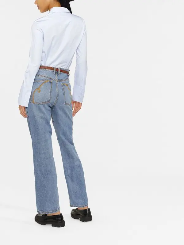 Tory Burch Straight-leg Denim Jeans