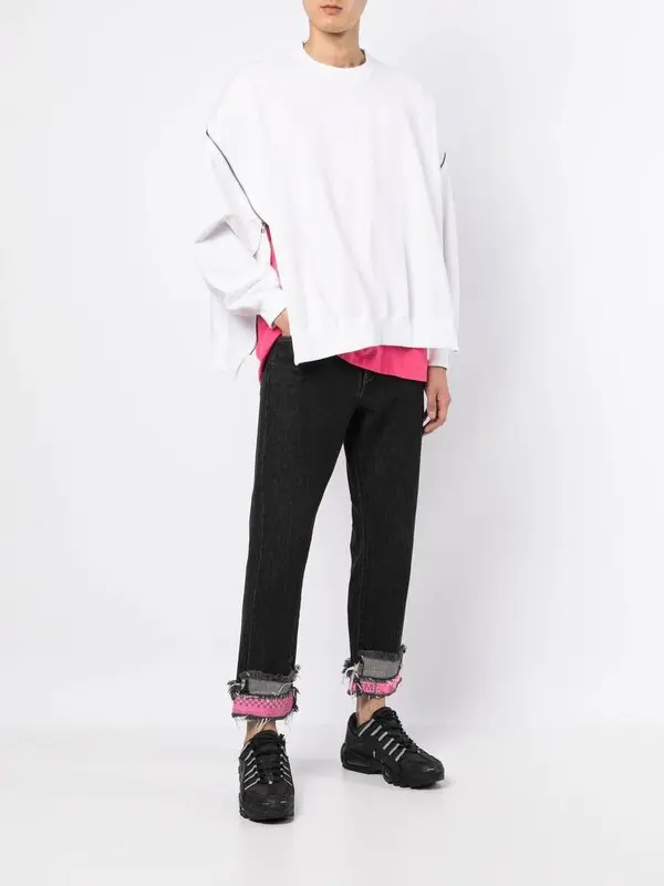 Facetasm Cropped Patchwork Jeans