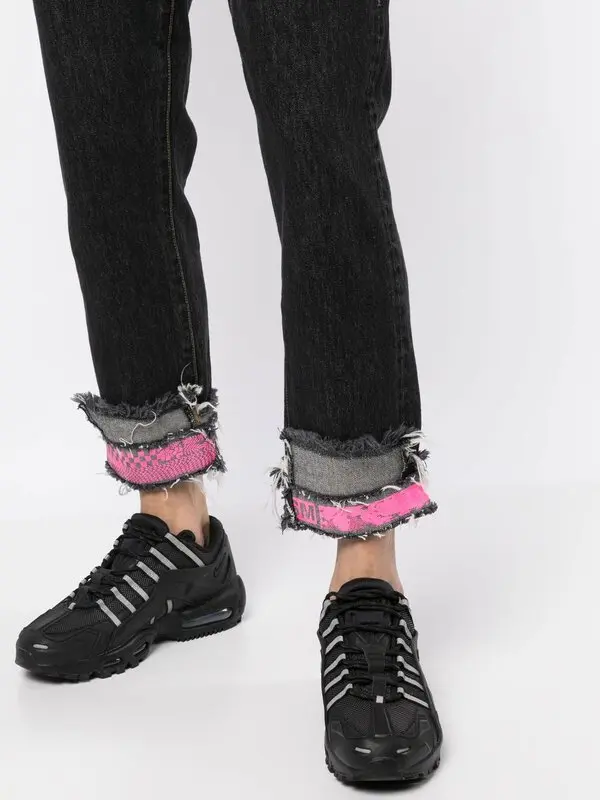 Facetasm Cropped Patchwork Jeans