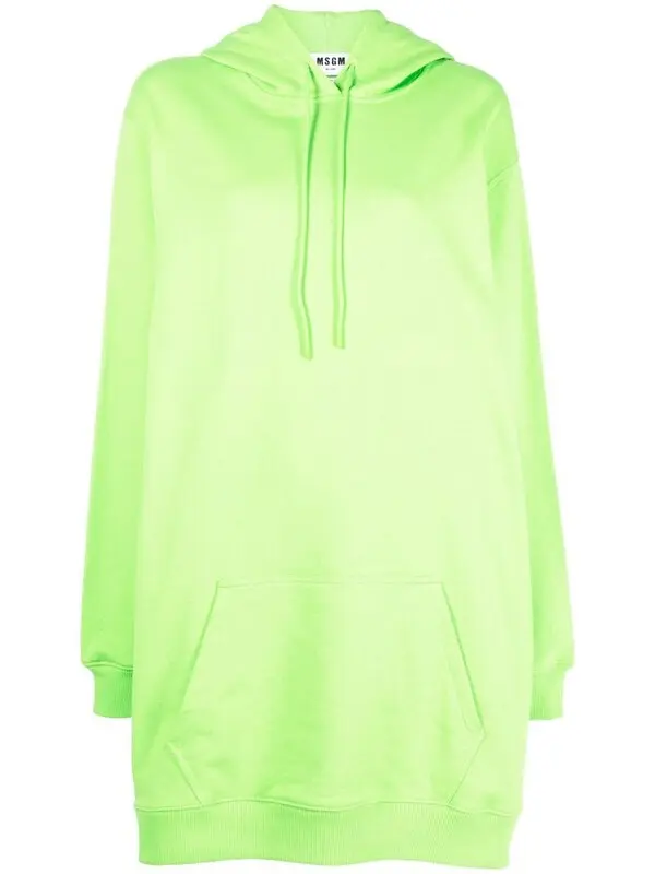 MSGM Logo-print Hooded Jumper Dress