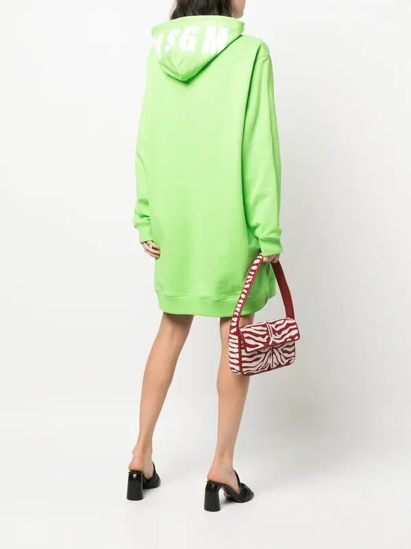 MSGM Logo-print Hooded Jumper Dress
