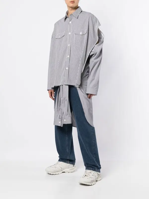 Facetasm Striped Oversized Shirt