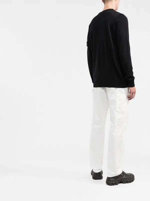 Stone Island Logo-patch Crew Neck Jumper