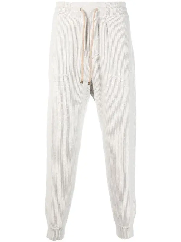 Brunello Cucinelli Cashmere Track Pants - Grey