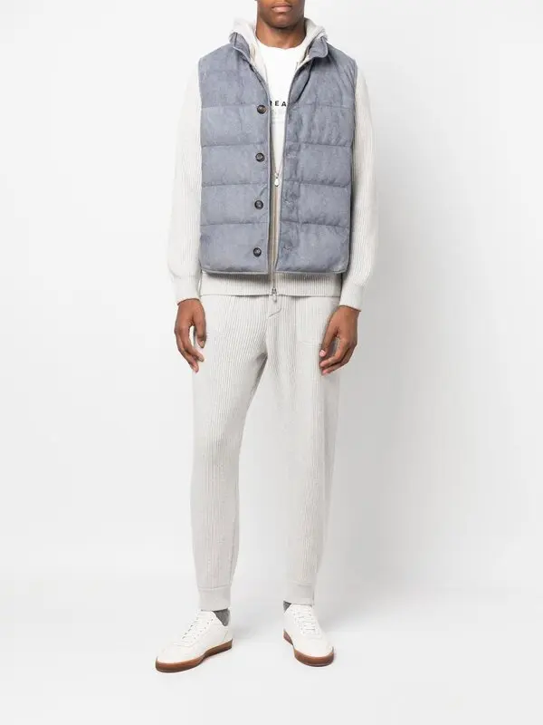 Brunello Cucinelli Cashmere Track Pants - Grey