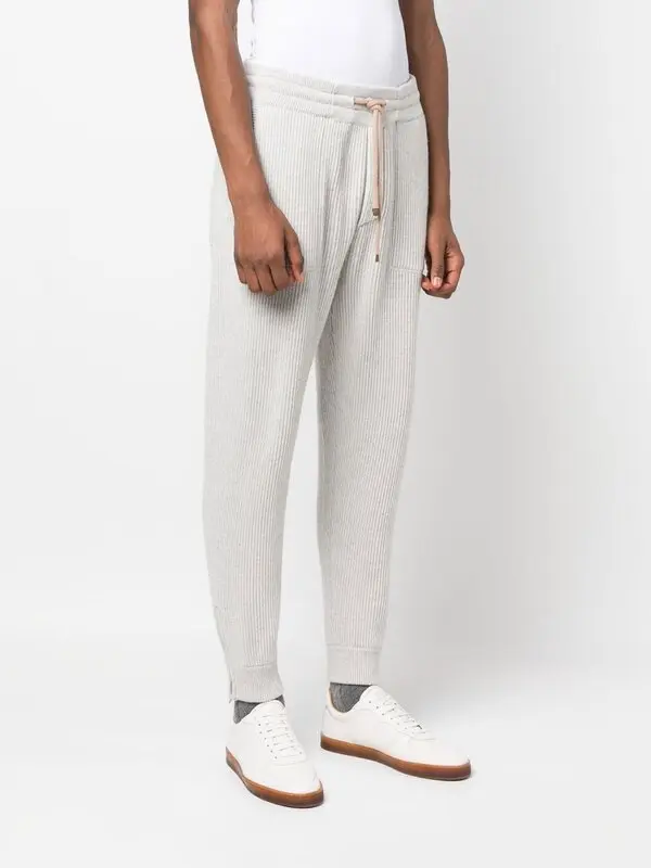 Brunello Cucinelli Cashmere Track Pants - Grey