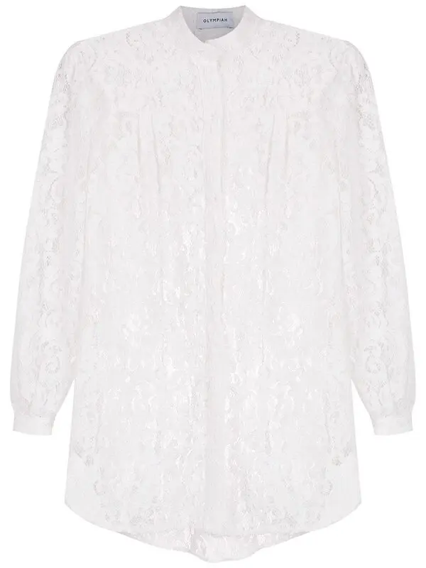 OLYMPIAH Branch Lace-print Shirt