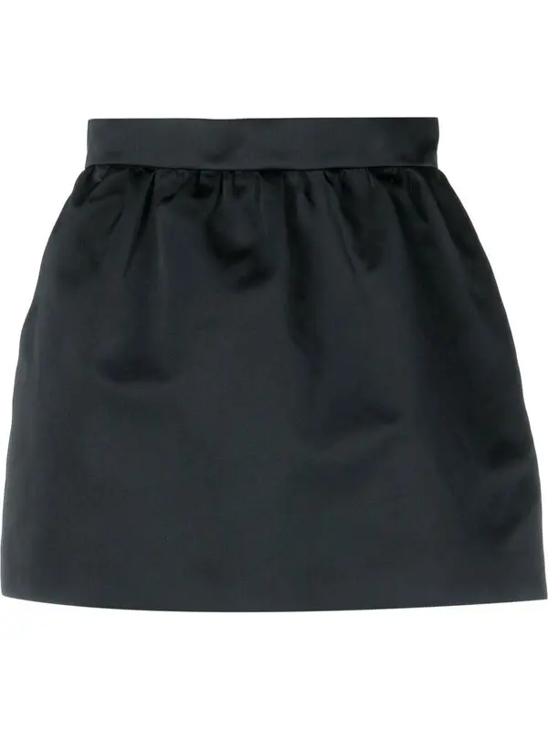 Red Valentino High-waisted A-line Miniskirt - Black