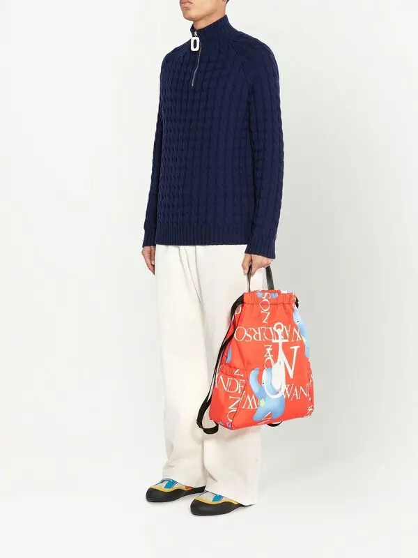JW Anderson Henley Cable-knit Jumper