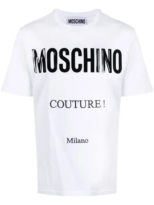 Moschino Logo-print Organic Cotton T-shirt - White