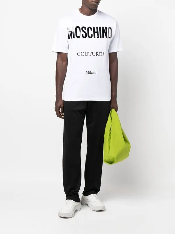 Moschino Logo-print Organic Cotton T-shirt - White