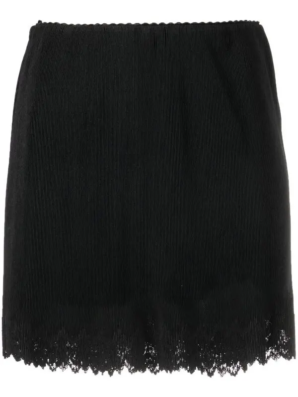Alexander Wang Distressed-hem Mini Skirt