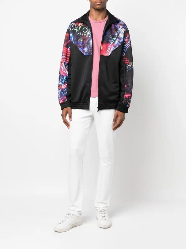 Versace Logo Digital-print Bomber Jacket