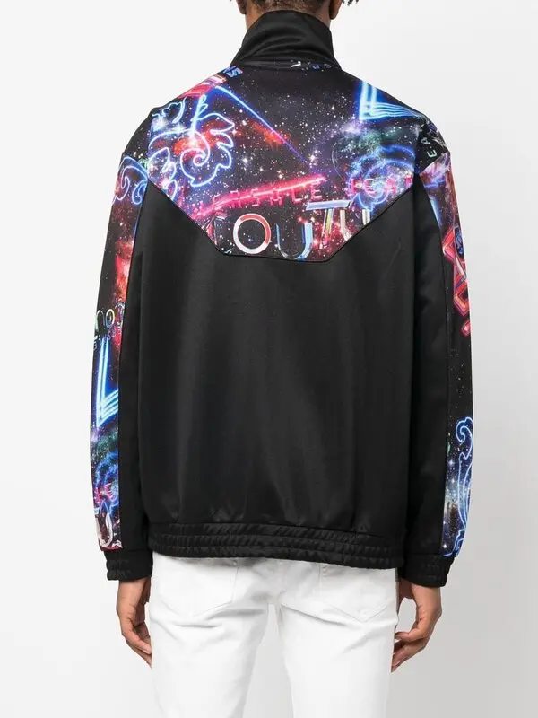 Versace Logo Digital-print Bomber Jacket