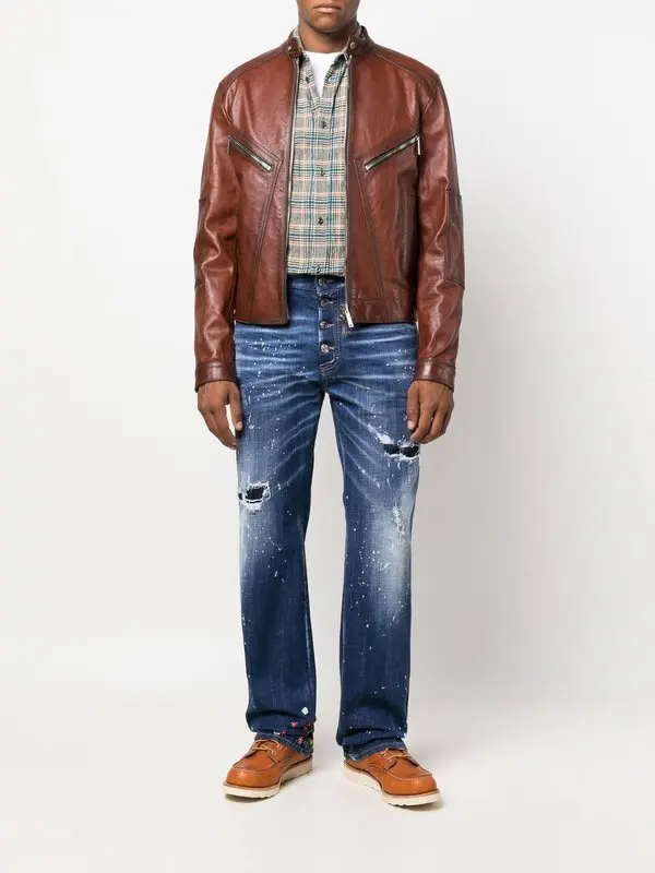 Dsquared2 Checked Cotton-blend Shirt