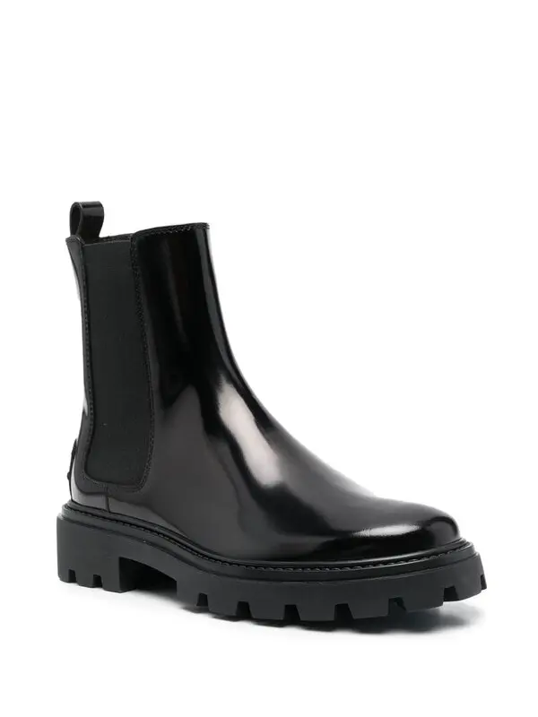 TOD'S Studded Chelsea Boots - Black