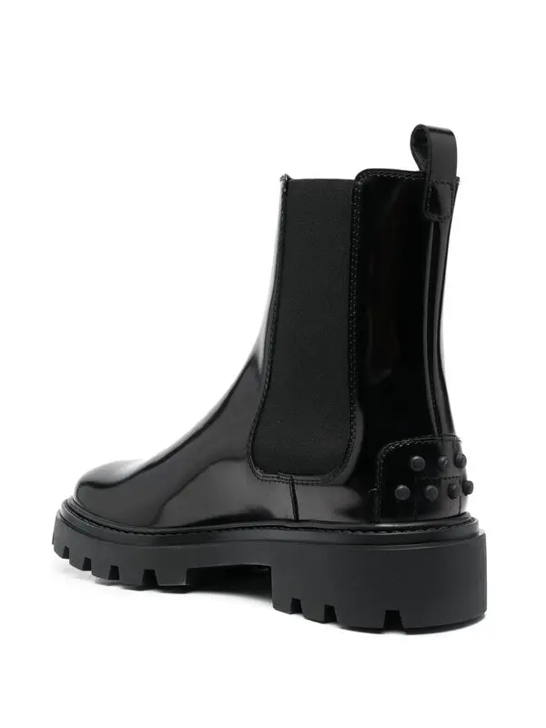 TOD'S Studded Chelsea Boots - Black