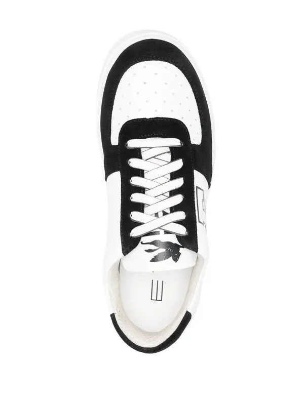 Etro Logo-print Leather Sneakers - Black