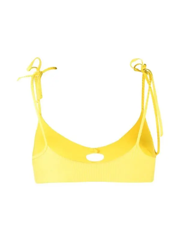 SIAN SWIMWEAR Ribbed Side-tie Bikini Bottom