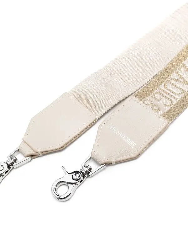 Zadig&Voltaire Logo-print Bag Strap - Gold