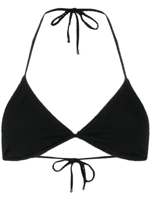 Nanushka Triangle Bikini Top - Black