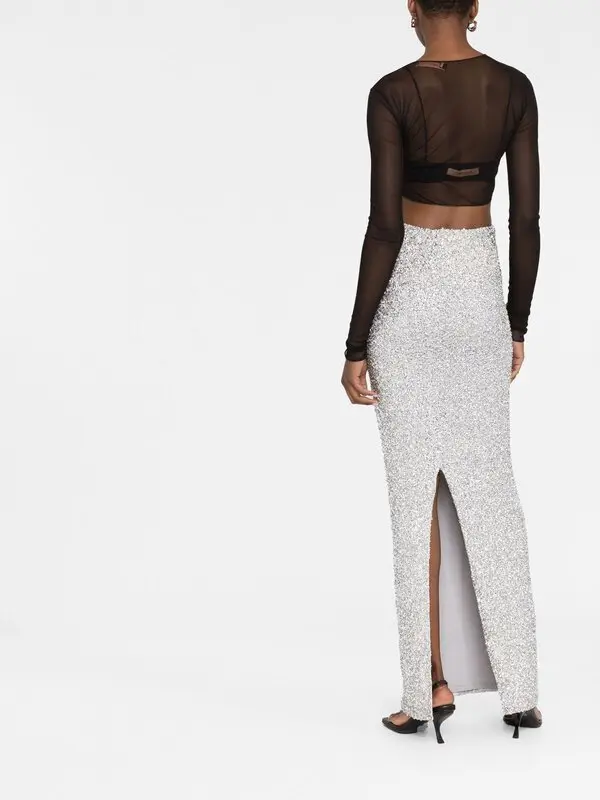 Coperni Crystal-embellished Maxi Skirt