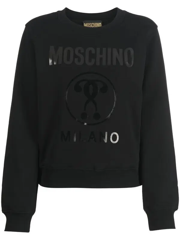 Moschino Logo-print Organic Cotton Sweatshirt