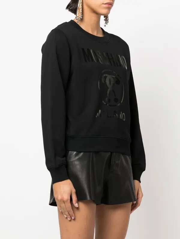 Moschino Logo-print Organic Cotton Sweatshirt