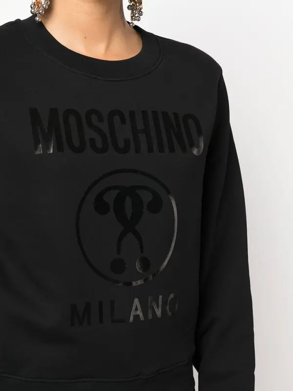 Moschino Logo-print Organic Cotton Sweatshirt