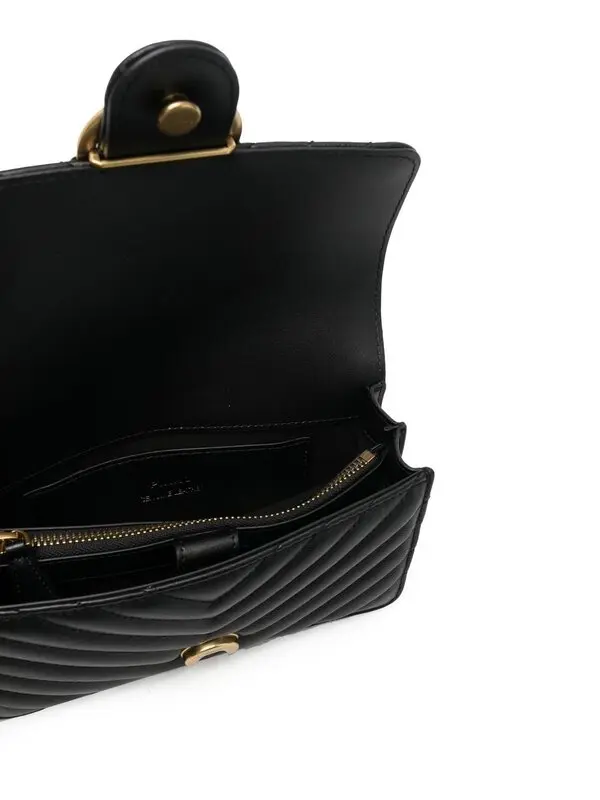 Pinko Quilted Lovebird Shoulder Bag