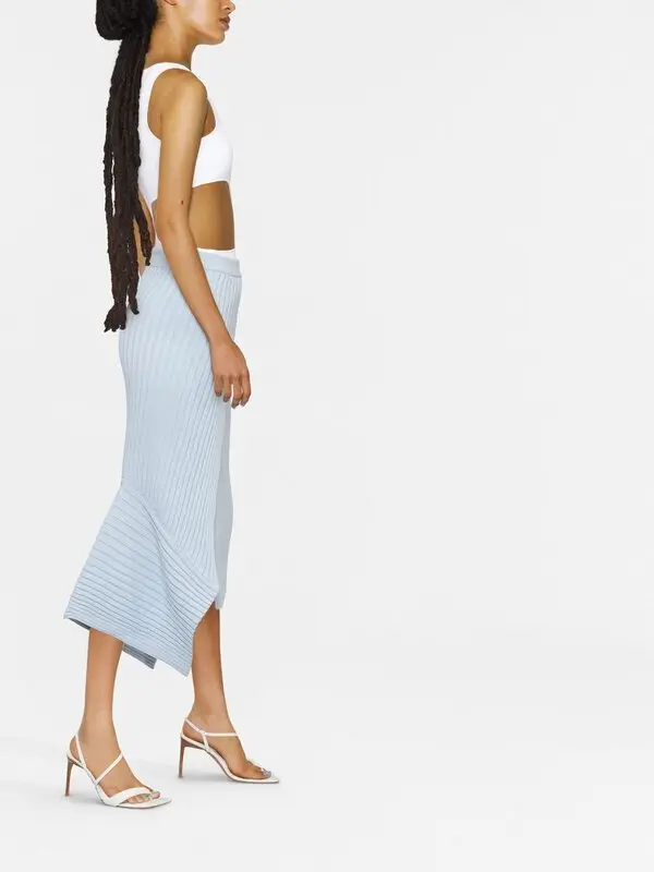 Stella McCartney Ribbed-knit Midi-skirt