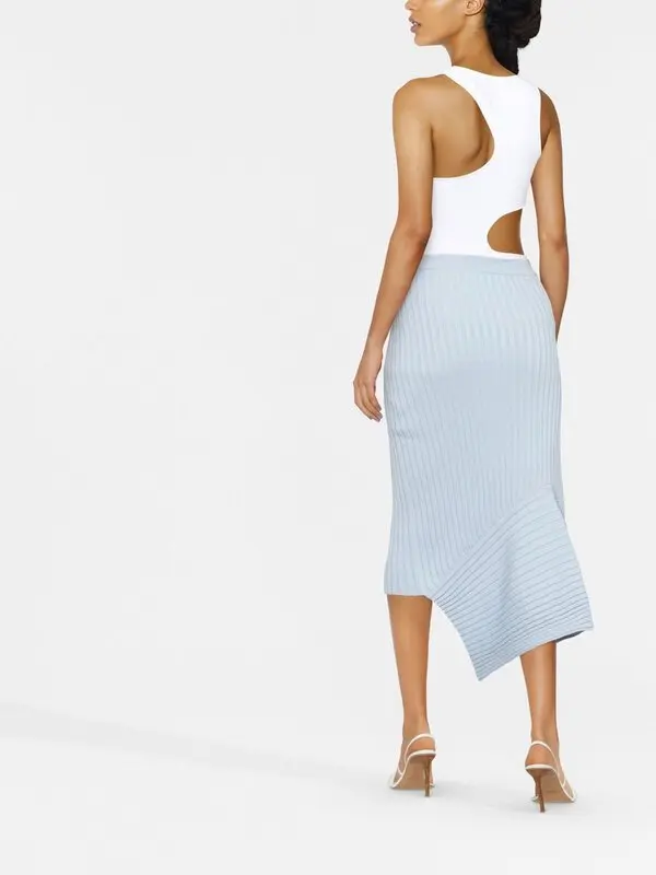 Stella McCartney Ribbed-knit Midi-skirt