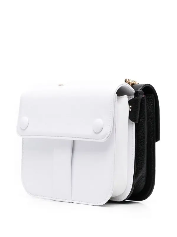 MAISON MARGIELA Lock Leather Shoulder Bag - Black