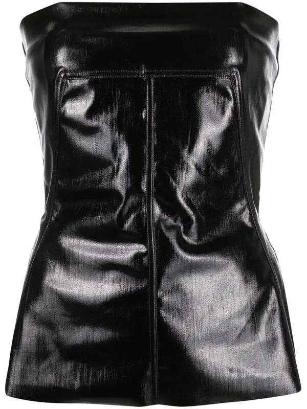 Rick Owens Strapless Bustier Top - Black